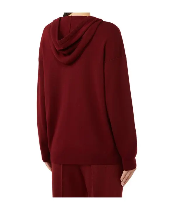 Max Mara Logo Detail Hooded Sweater