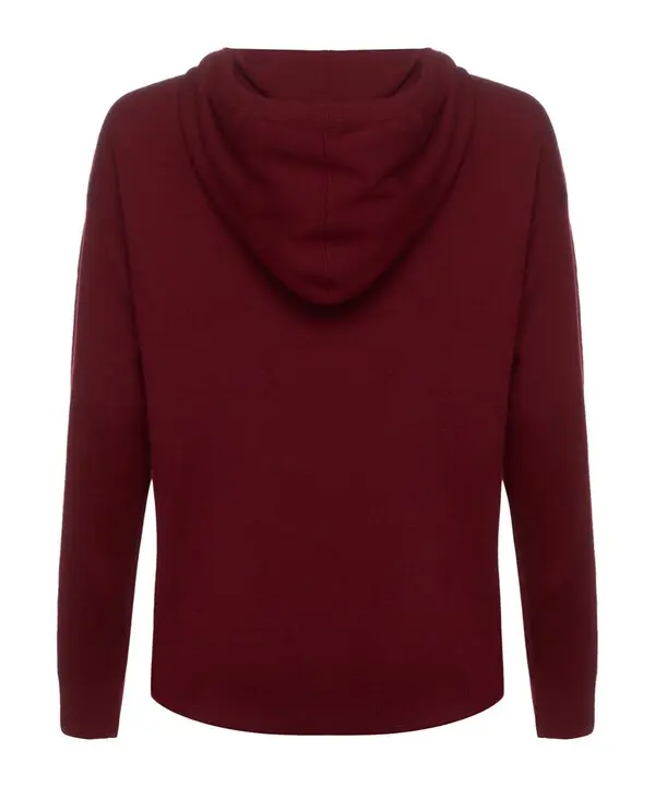 Max Mara Drawstring Knitted Hoodie - Red