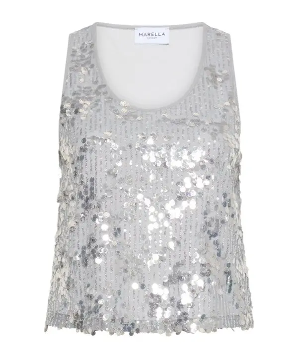 Marella Sleeveless Sequined Top