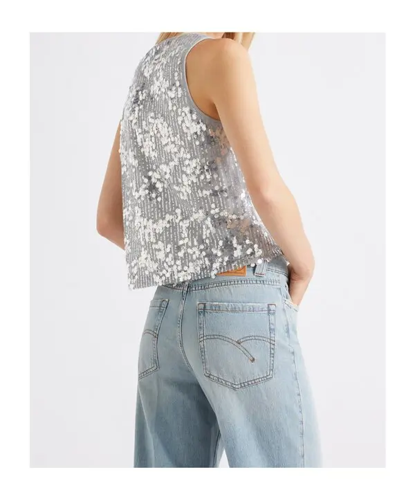 Marella Sleeveless Sequined Top