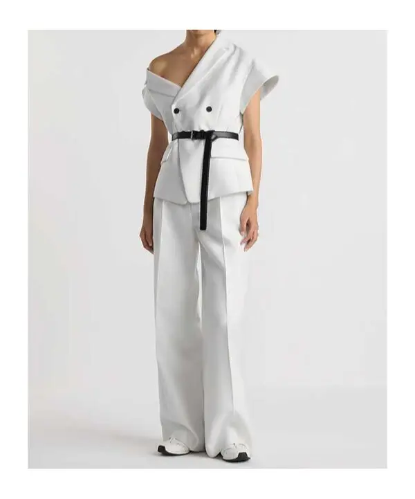 Dior Christian Pleated Flared Trousers