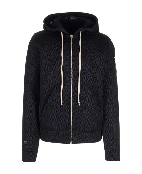 Rick Owens Embroidered Logo Mesh Jacket