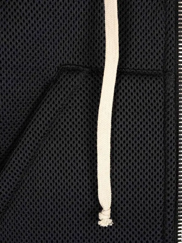 Rick Owens Embroidered Logo Mesh Jacket