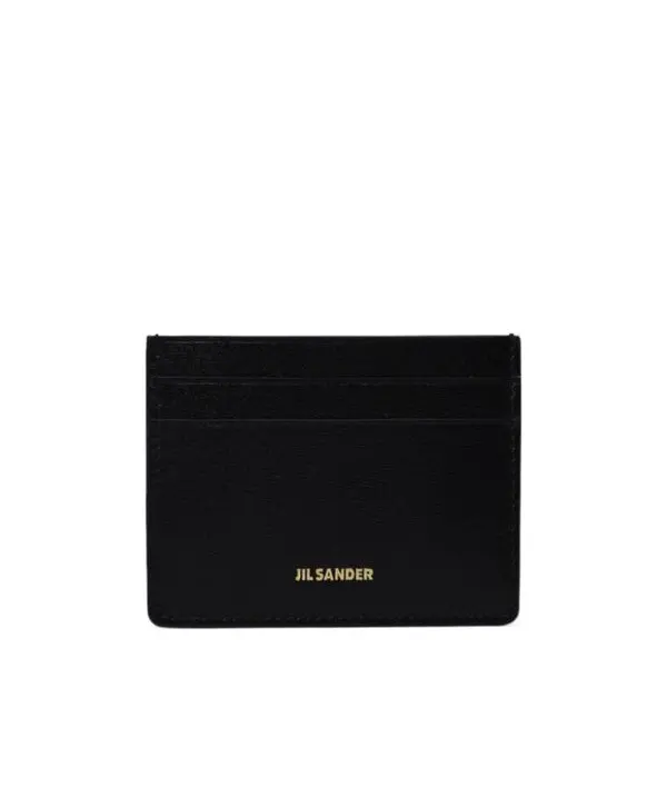 JIL SANDER Logo Embossed Cardholder - Black