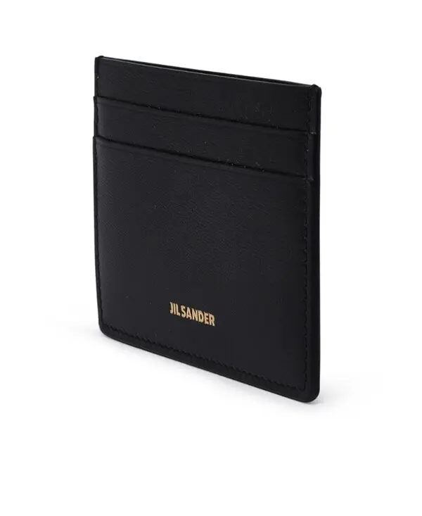 JIL SANDER Logo Embossed Cardholder - Black
