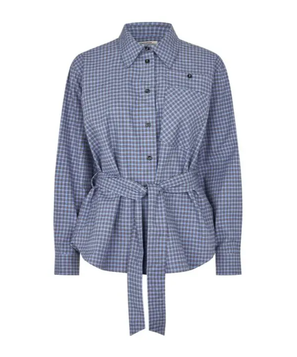 Baum Und Pferdgarten Matina Belted Checked Shirt