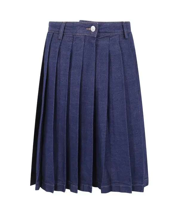 7 For All Mankind Pleated Skirt - Blue