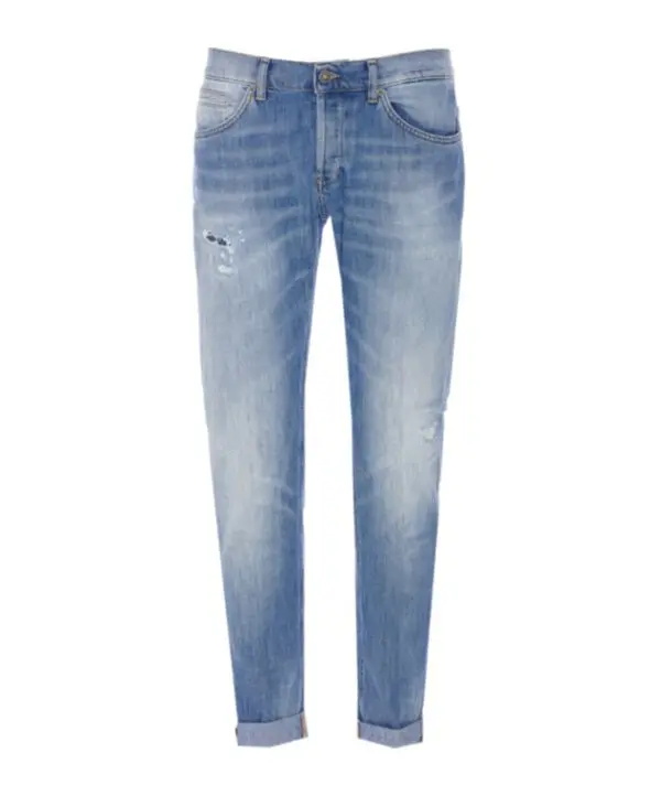 DONDUP Distressed Light Wash Jeans - Blue