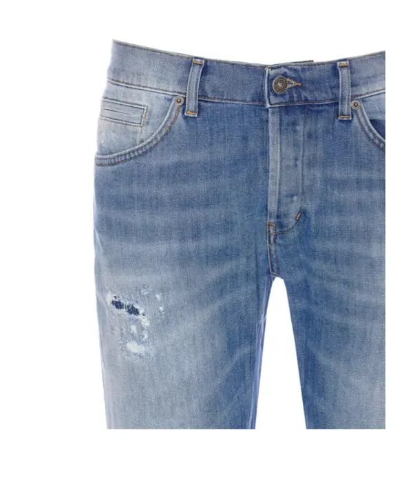 DONDUP Distressed Light Wash Jeans