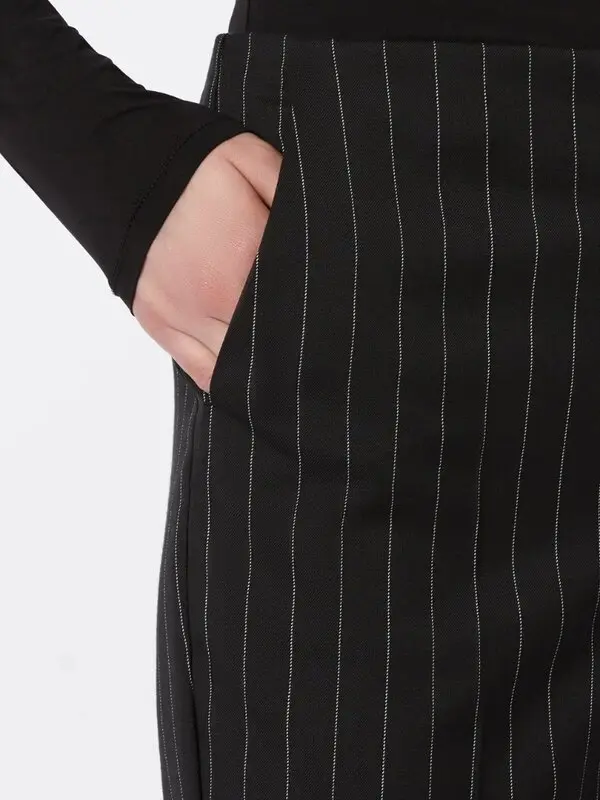Sportmax Pinstriped Flared Trousers