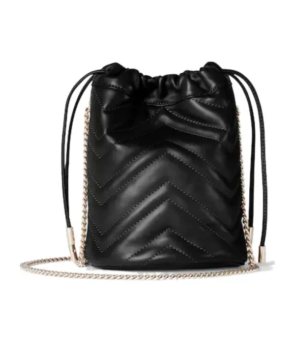 Gucci Gg Marmont Small Bucket Bag - Black
