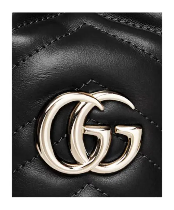 Gucci Gg Marmont Small Bucket Bag - Black