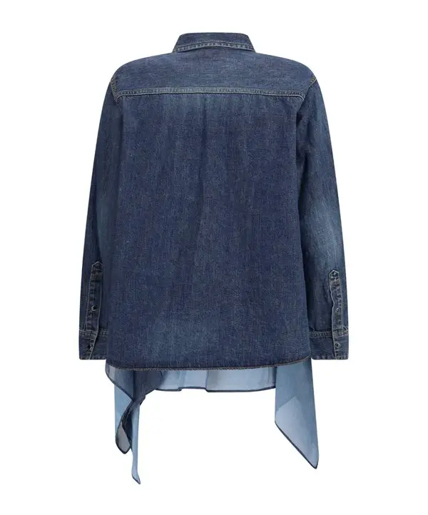 Sacai Patch-pocket Shirt - Blue