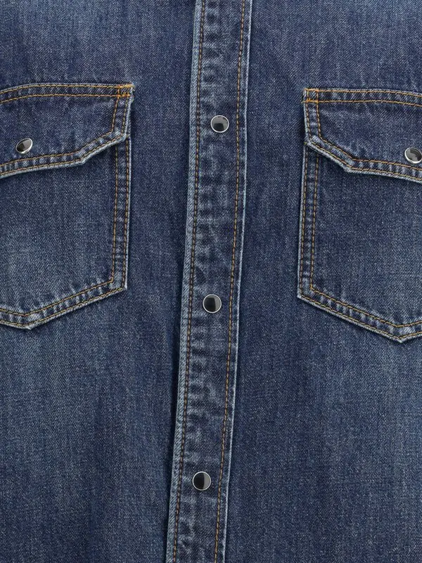Sacai Patch-pocket Shirt - Blue