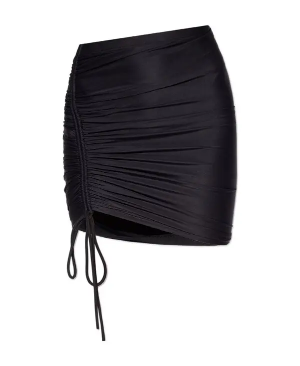 Balenciaga Asymmetrical Hem Mini Skirt With Drawstring