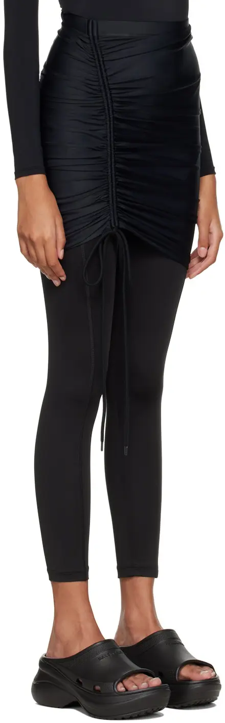 Balenciaga Asymmetrical Hem Mini Skirt With Drawstring