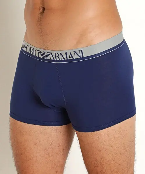 Emporio Armani Elastic Waist Panties - Brown