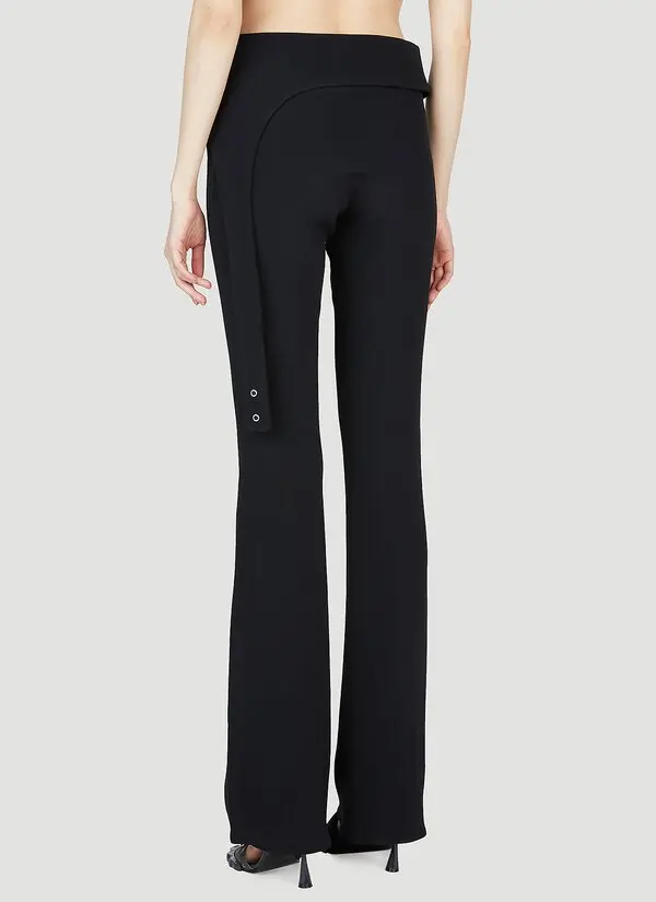 COURREGES Courrèges Diving Crepe Belted Trousers