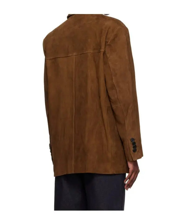 DUNST Single-breasted Suede Jacket