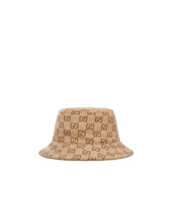 Gucci Gg Wool Bucket Hat - Nude