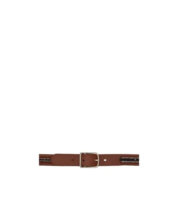 Chloé Louela Buckle Belt - Brown