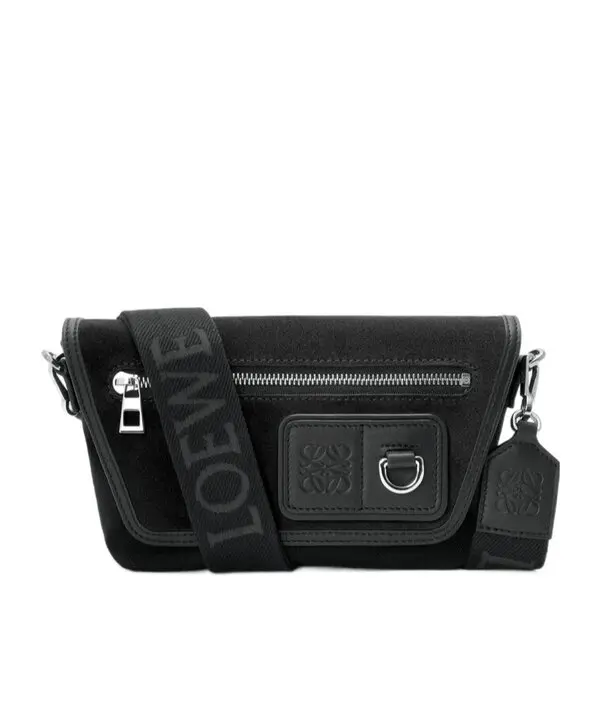 Loewe Mini Flex Messenger Bag - Black