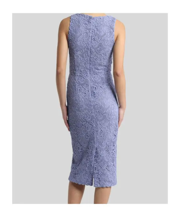 Etro Paisley Macramé Sheath Dress - Blue