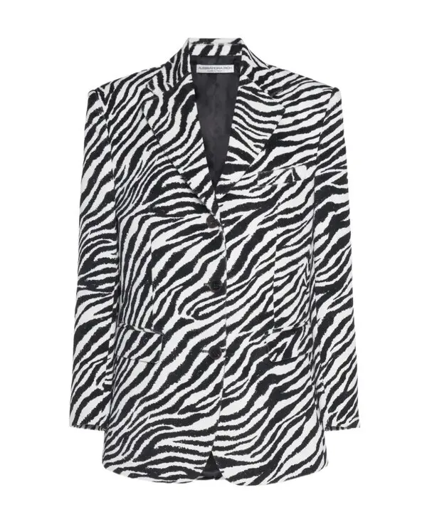 Alessandra Rich Single-breasted Tailored Blazer