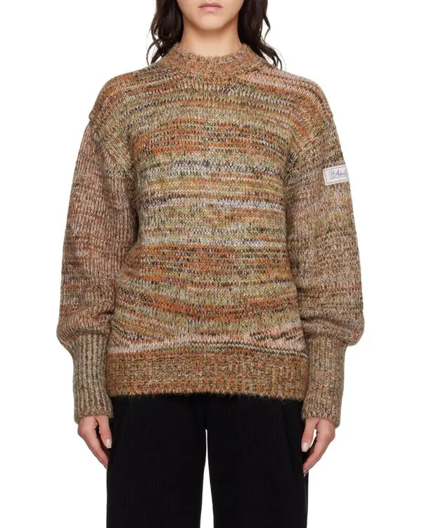 ADER ERROR Striped Round Neck Knitted Sweater