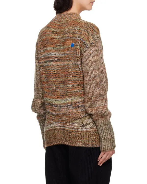 ADER ERROR Striped Round Neck Knitted Sweater