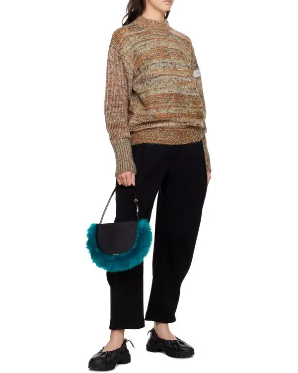 ADER ERROR Striped Round Neck Knitted Sweater