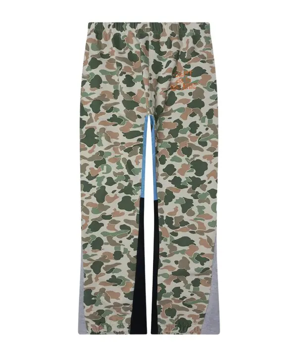 GALLERY DEPT. Camouflage Elasticated Waistband Casual Pants - Green Brown