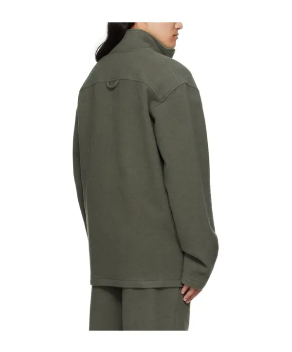 RIER Zip Fleece Top - Black
