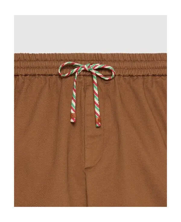 Gucci Drawstring Logo Print Shorts