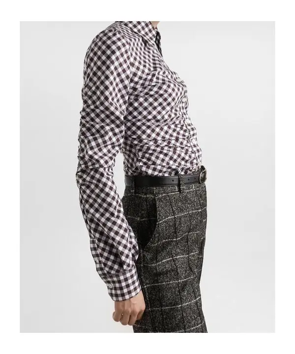 Dolce & Gabbana Checked Twill Shirt - Gray