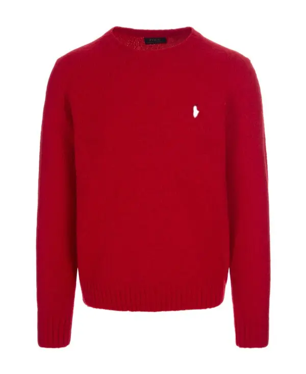Polo Ralph Lauren Embroidered Crewneck Jumper - Red