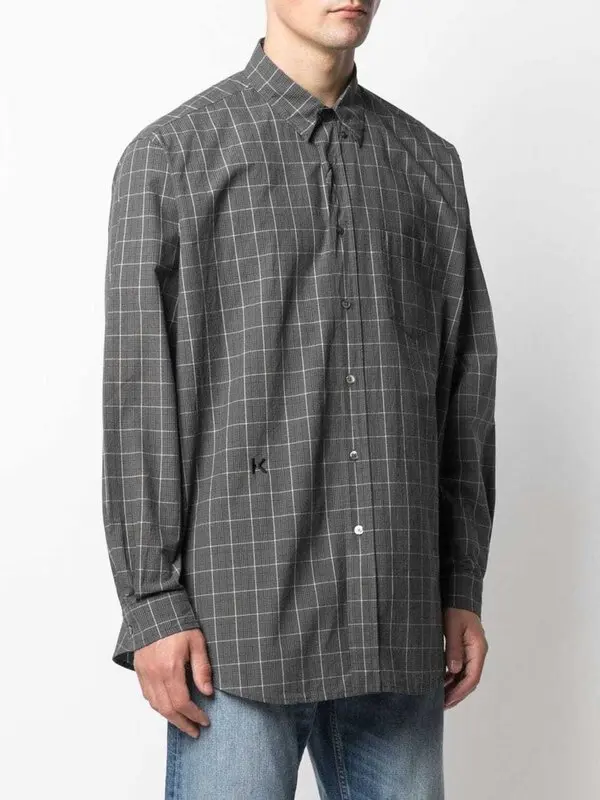 Kenzo Embroidered-logo Shirt - Black