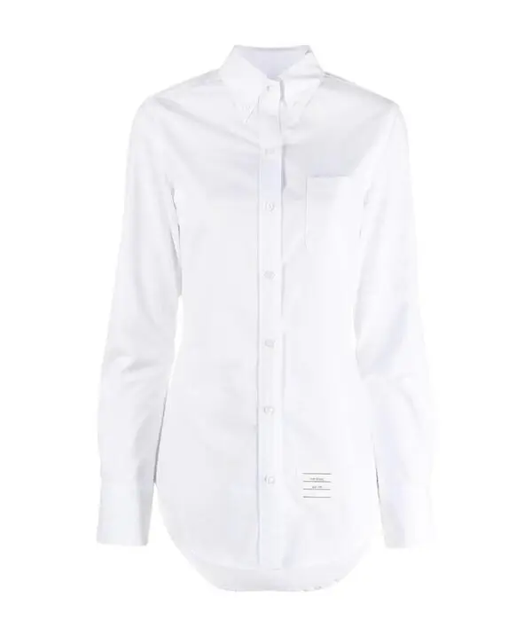 Thom Browne Logo Decal Button Shirt - No