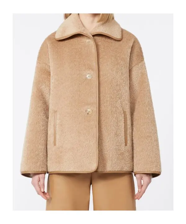 Max Mara Long-sleeved Button-up Jacket