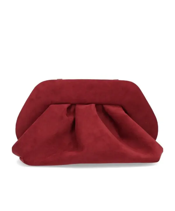 THEMOIRE Tia Suede Clutch Bag