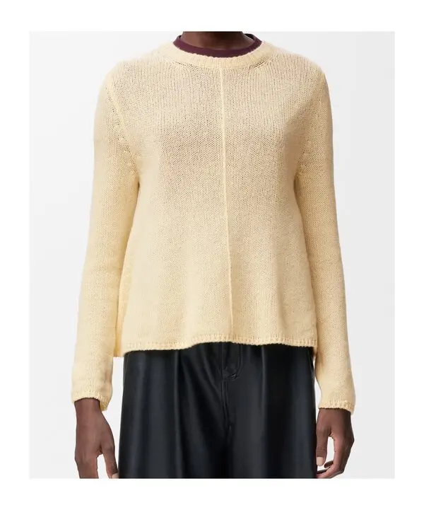 Loewe Button-back Knitted Sweater - Off-white