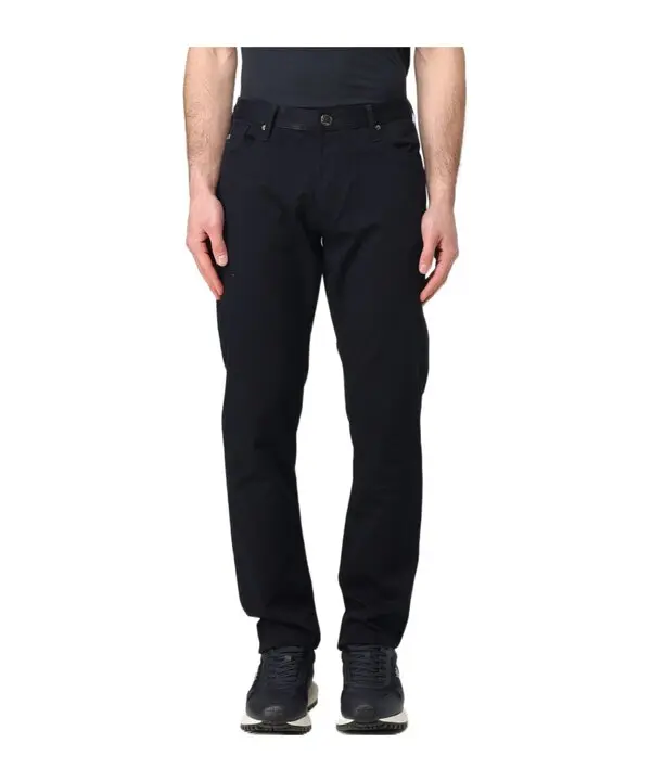 Emporio Armani Logo Plaque Tapered Jeans