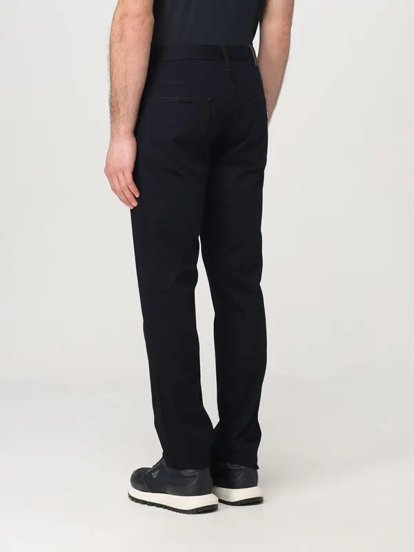 Emporio Armani Logo Plaque Tapered Jeans