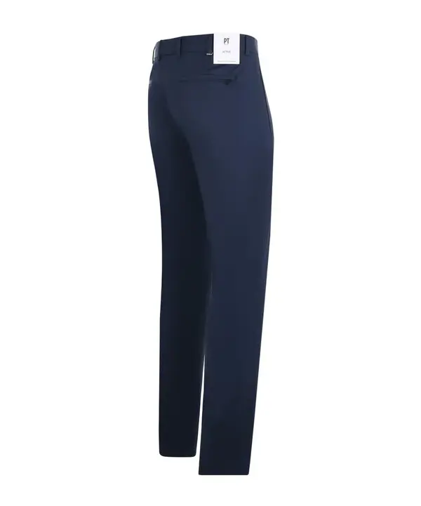 PT TORINO Slim Fit Straight Leg Tailored Trousers - Blue