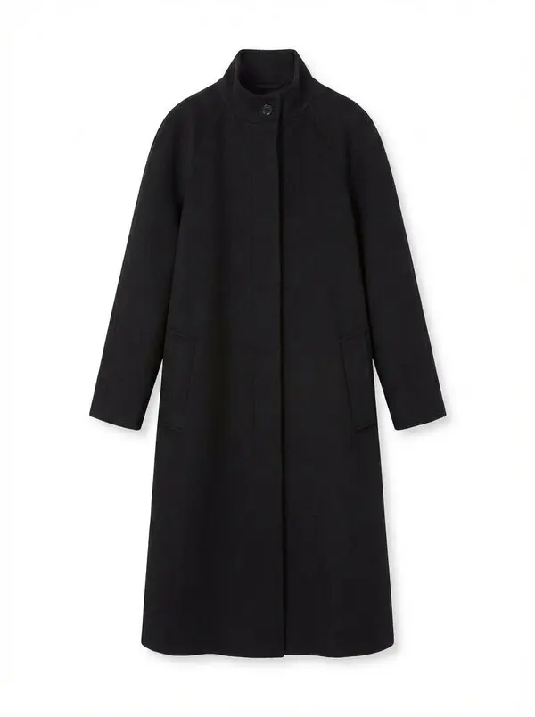 Loewe Long Sleeve Coat - Black