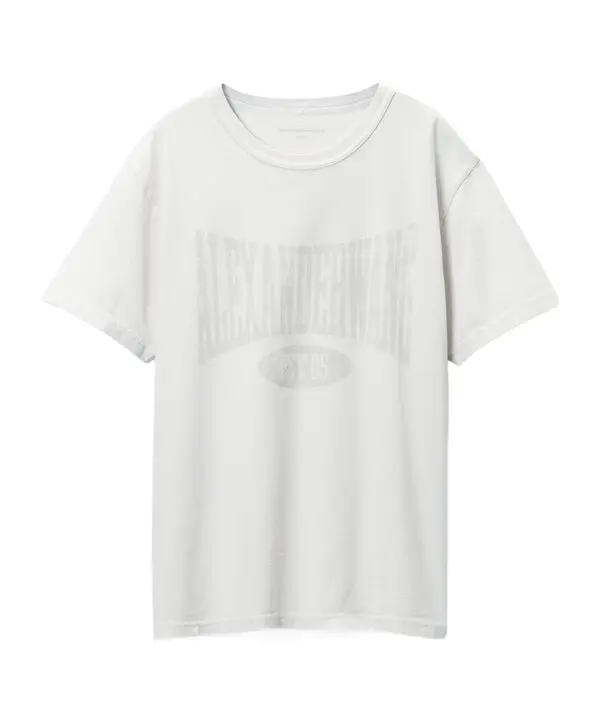 Alexander Wang Distressed Logo Printed T-shirt - Off-white