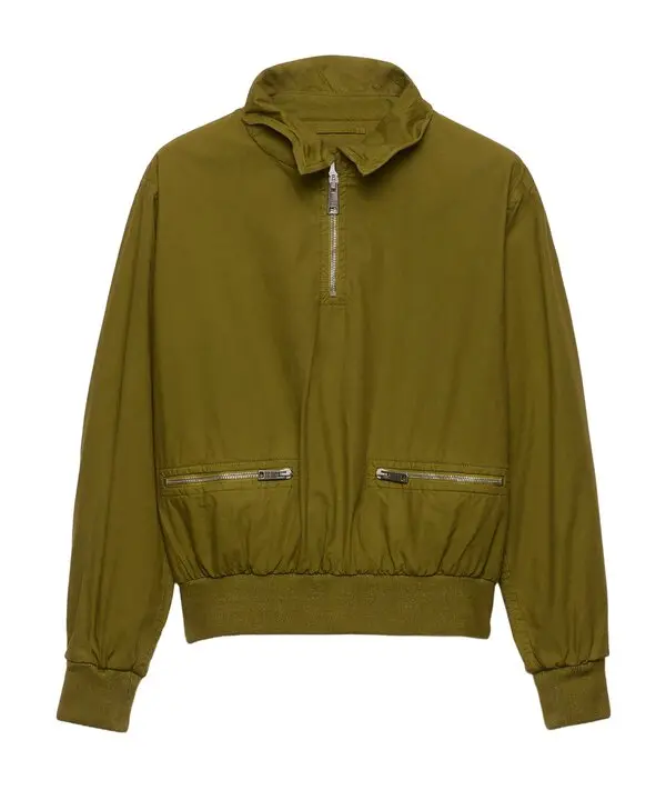Prada Half-zip Poplin Jacket