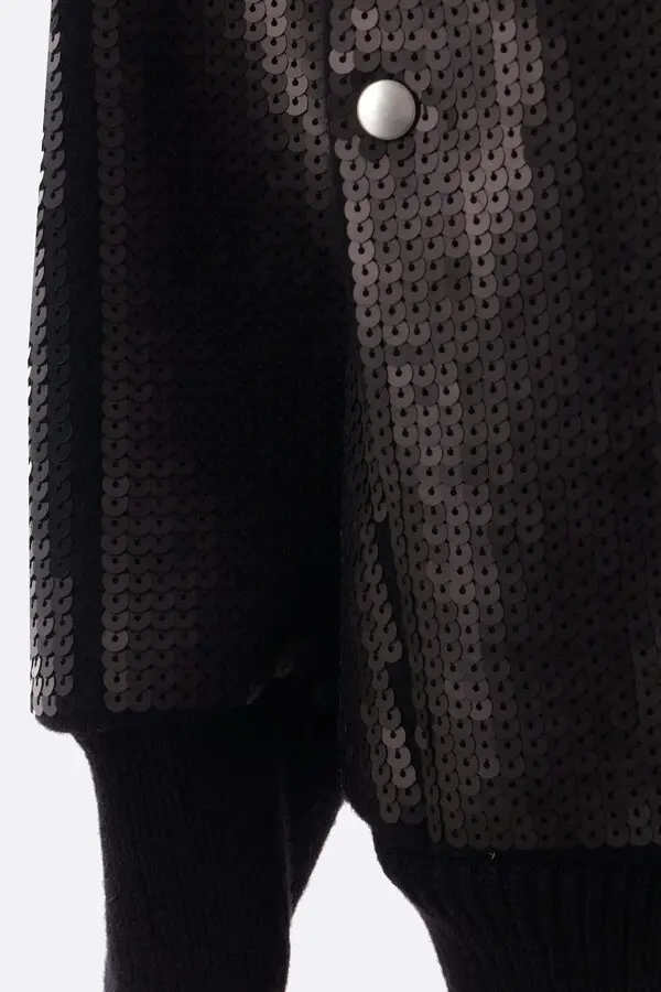 Rick Owens Peter Sequin Embellished Bomber Jacket
