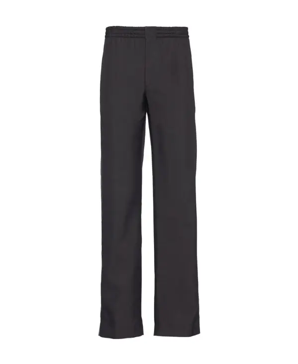 Prada Flared Pyjama Pants - Black