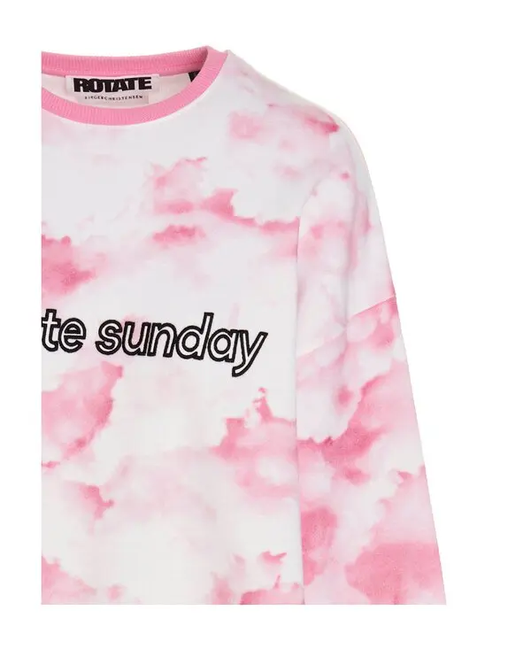 ROTATE BY BIRGER CHRISTENSEN Logo Embroidered Crewneck Sweatshirt
